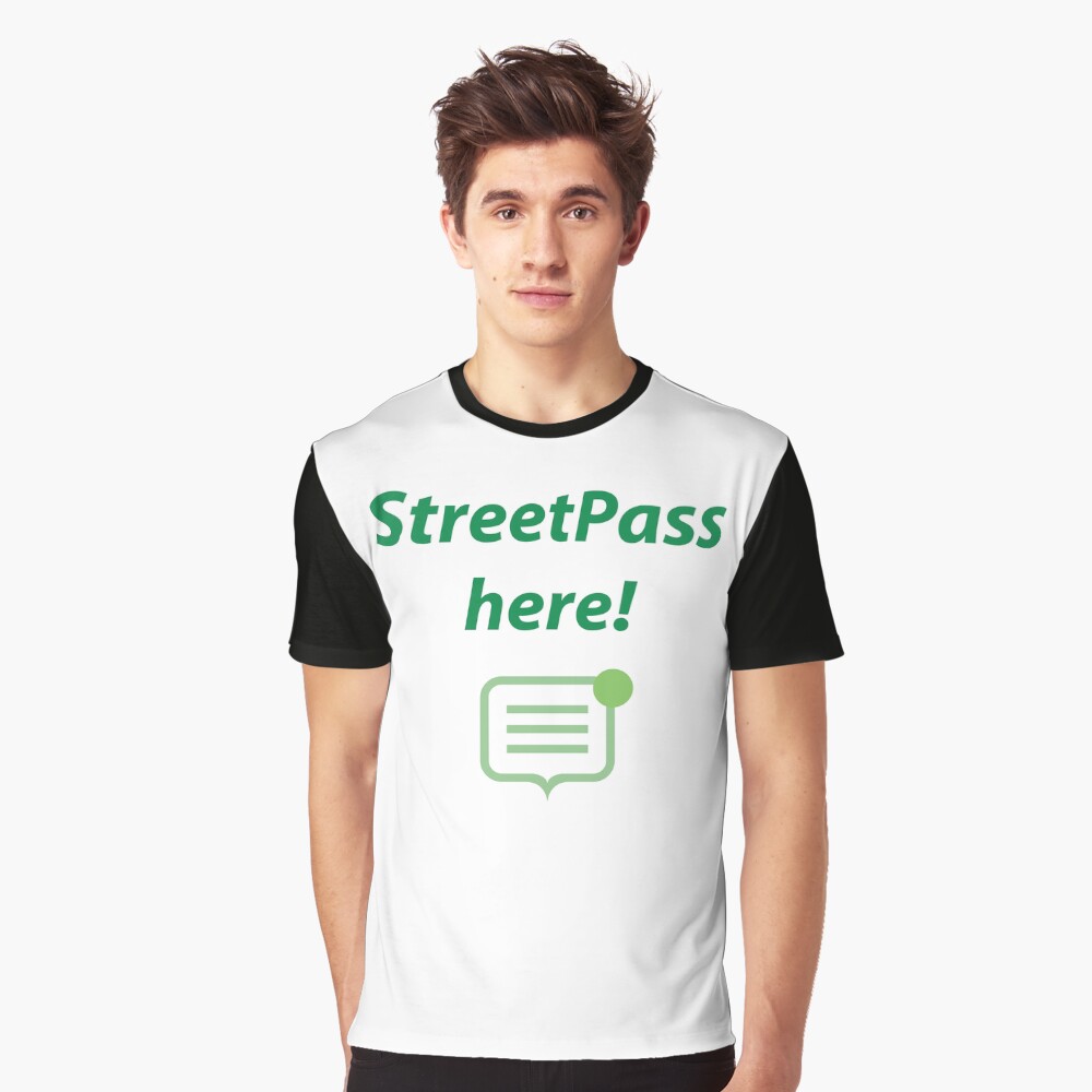 "StreetPass here!" Sticker for Sale by daveit | Redbubble