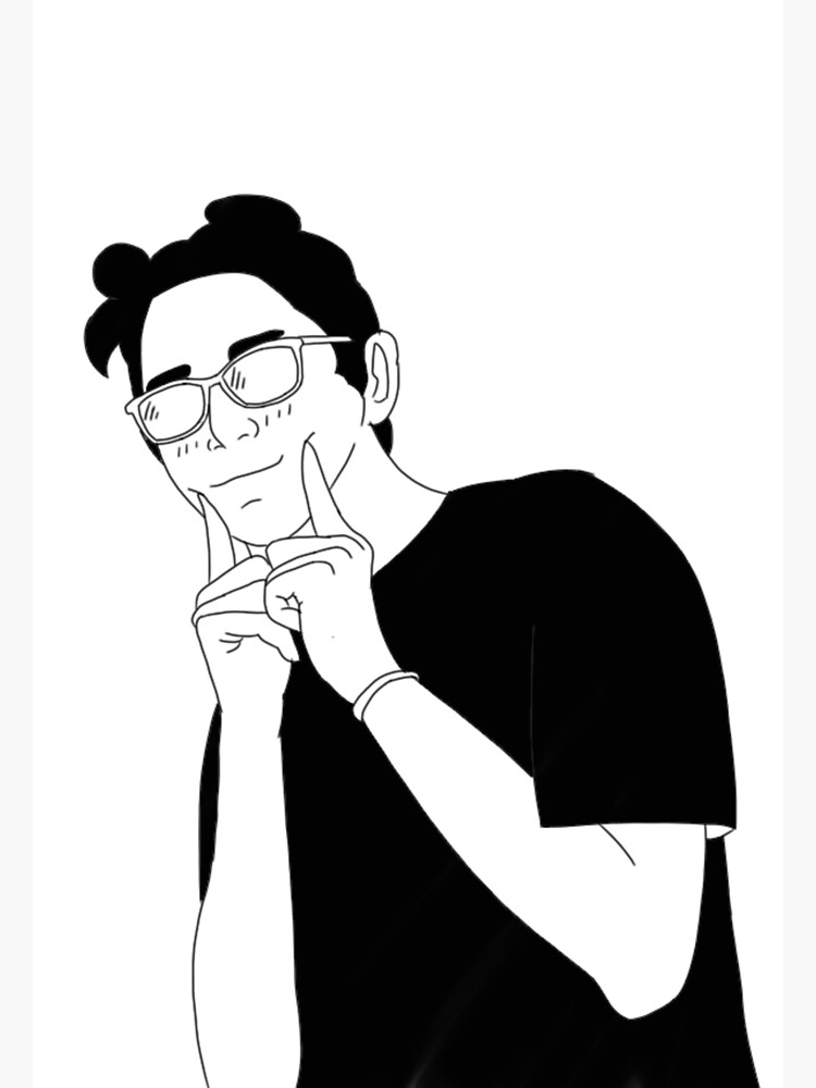 "Cute guy" Sticker by WilloEP | Redbubble