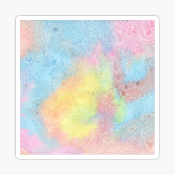 "Watercolor Candy floss/cotton candy " Sticker for Sale by SarahJollo ...