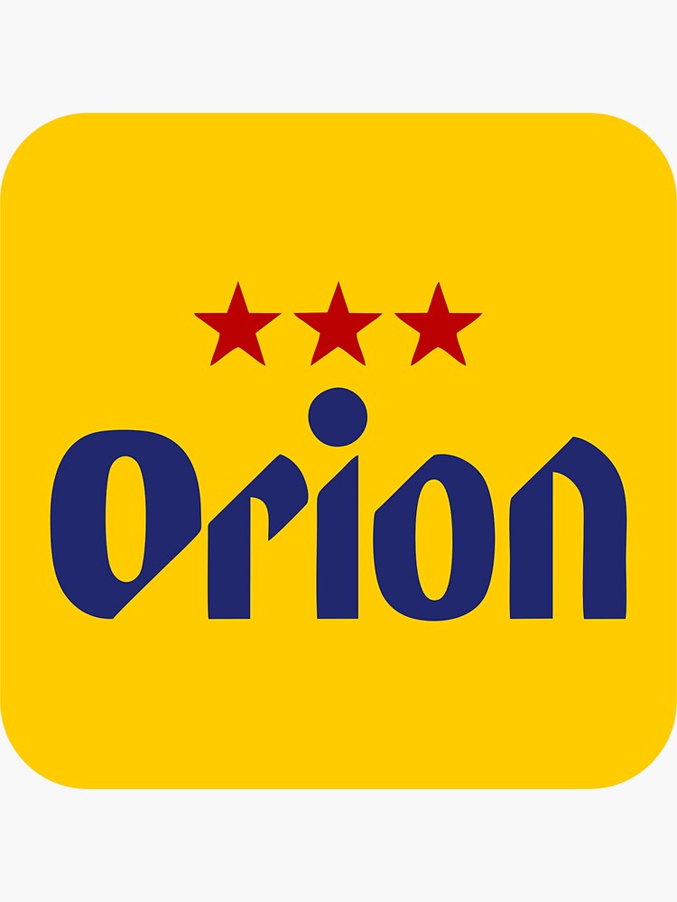 "Classic Orion Beer 3" Sticker for Sale by liamayuan | Redbubble