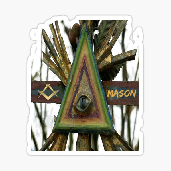 "Rustic Masonic Emblem" Sticker by ChristApparelz | Redbubble