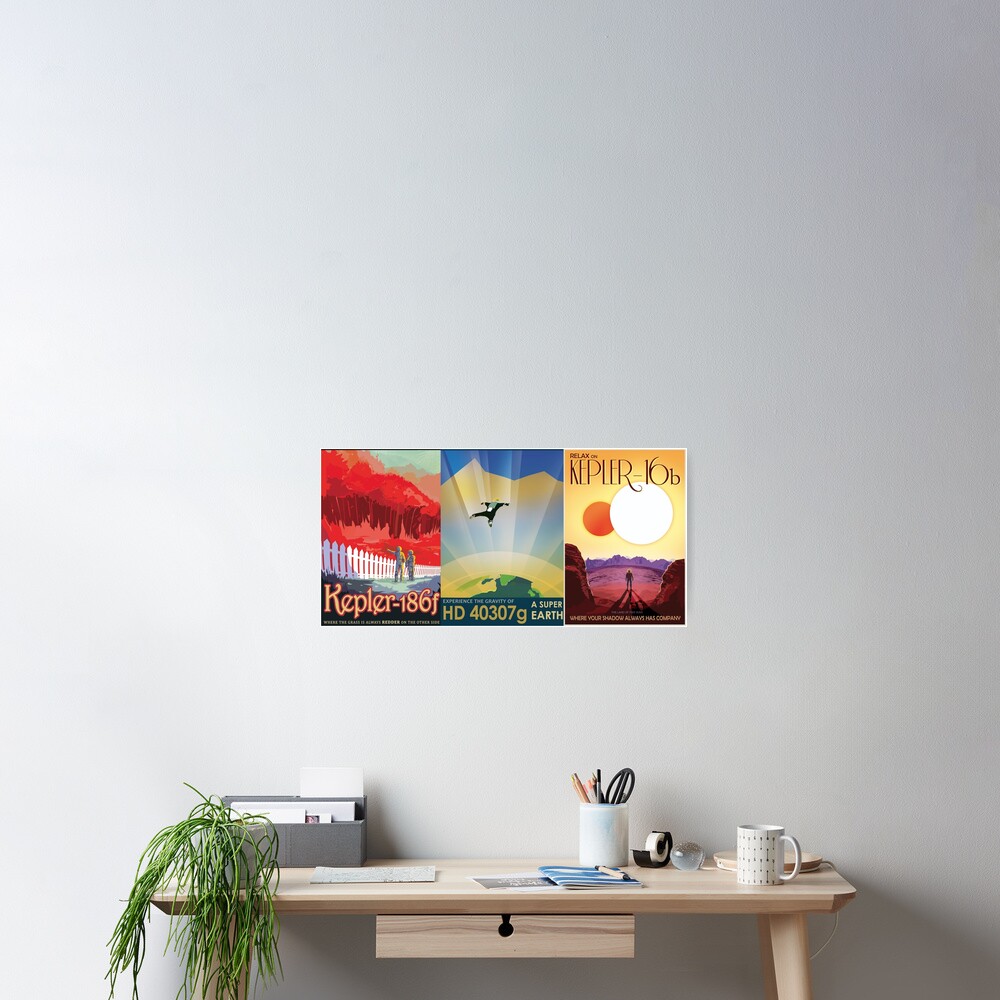 "Three Alien Travel Posters" Poster for Sale by Quatrosales | Redbubble