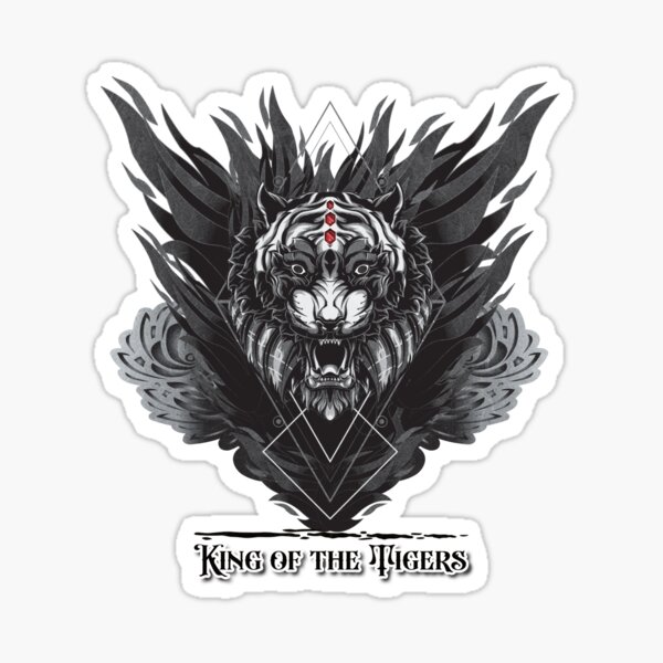 "King of the tigers" Sticker for Sale by VichallanStudio | Redbubble