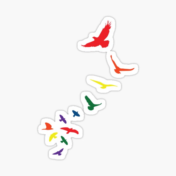 "Pride_FreeBirds" Sticker for Sale by TribartoShub | Redbubble