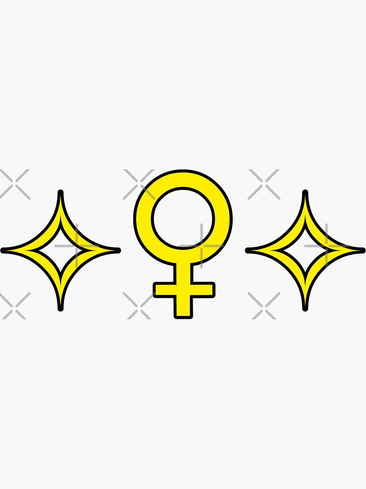 "venus symbol" Sticker for Sale by strawberryseeds | Redbubble