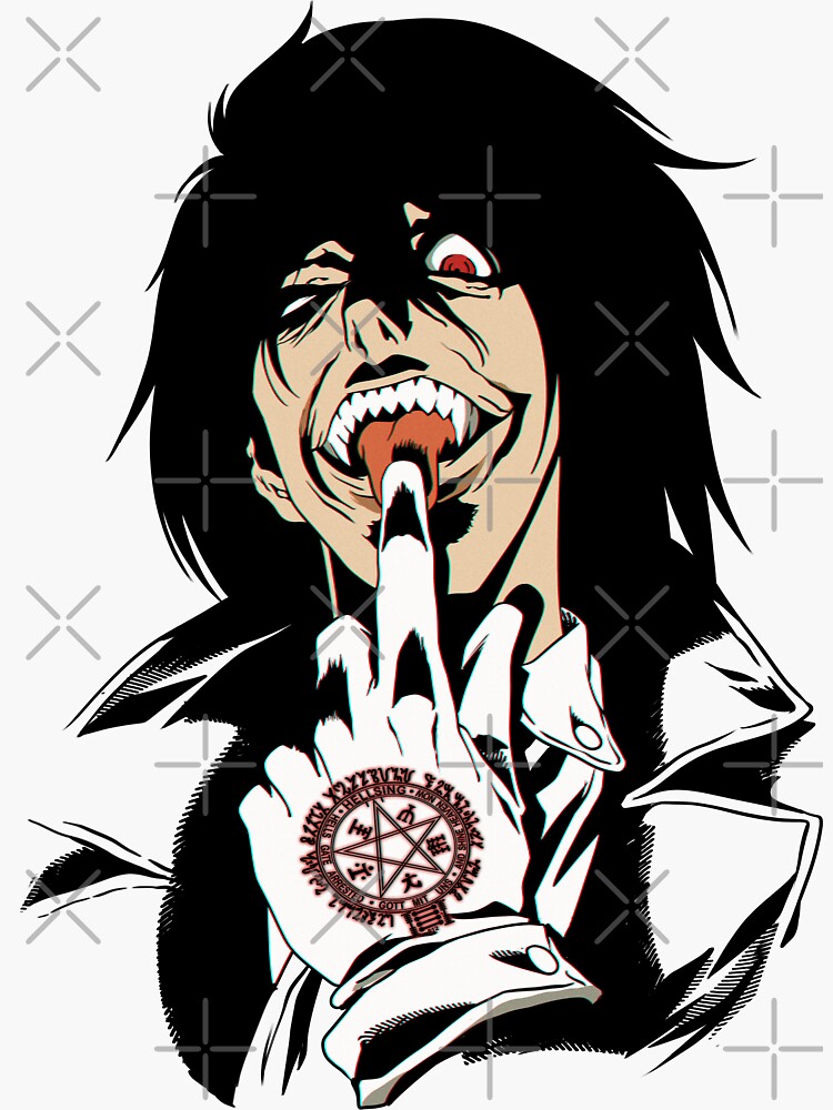 "Ultimate Alucard" Sticker for Sale by Retro-Freak | Redbubble