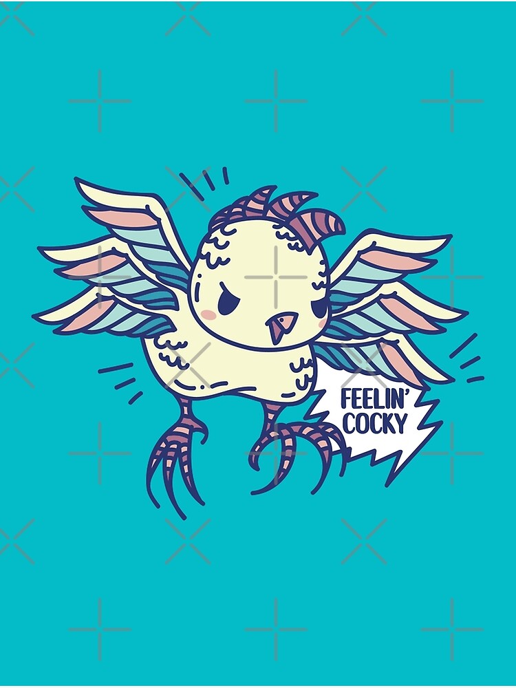"Angry Feathered monster feelin' cocky" Poster for Sale by SPIRIMAL ...