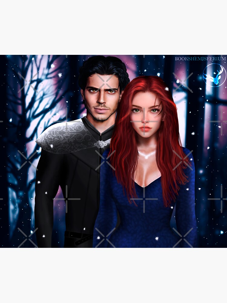 "Poppy Balfour and Casteel Da' Neer From Blood And Ash" Sticker by ...