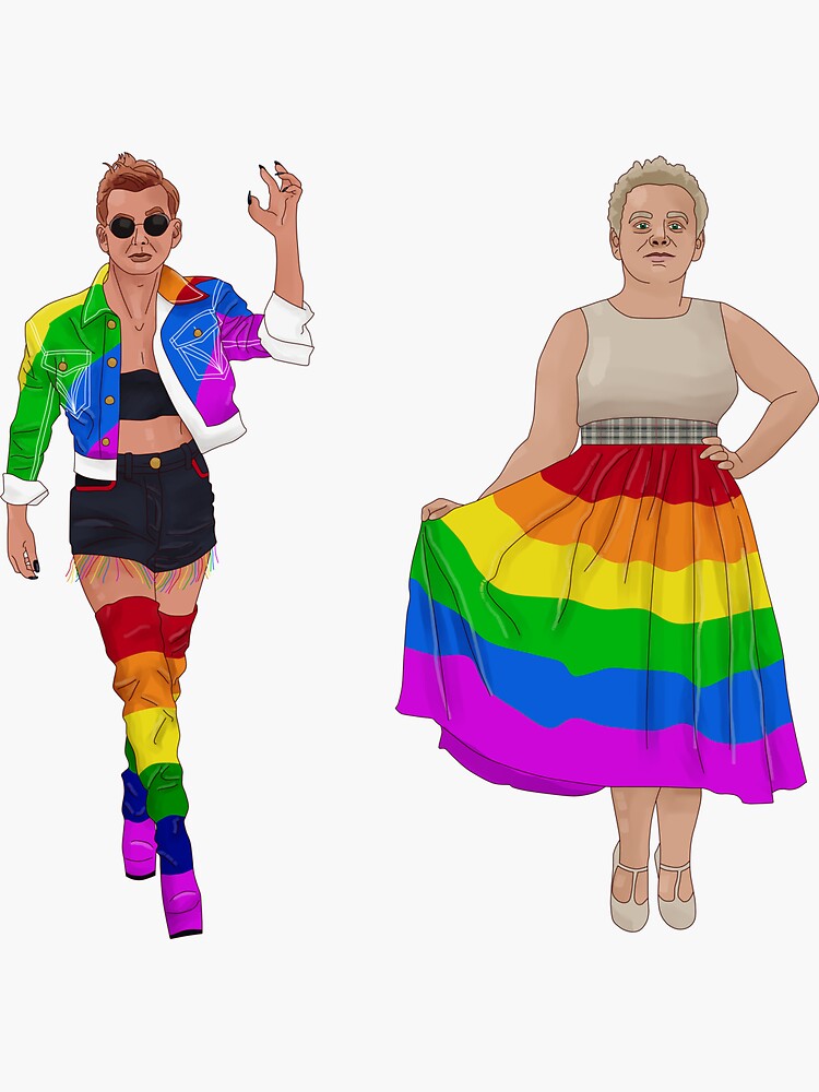 Pegatina «Un ángel y un demonio en el orgullo (transparente)» de ...