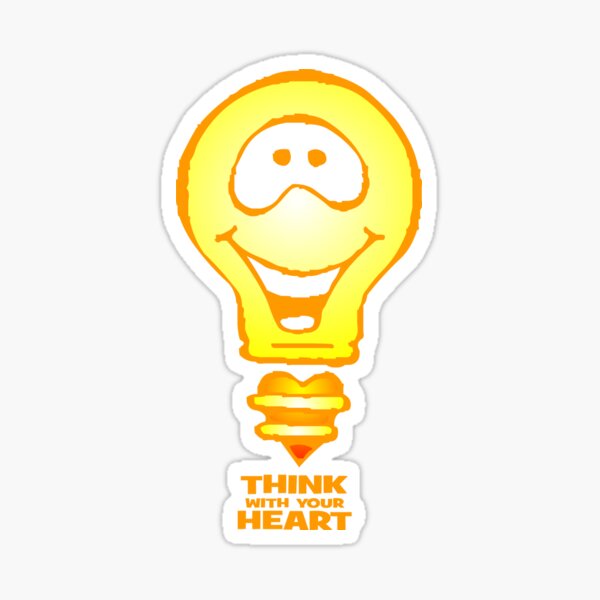 "Think with your Heart" Sticker for Sale by ARTademia | Redbubble