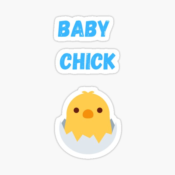 "Infant Inspired Baby Chick" Sticker by DressedBaby | Redbubble