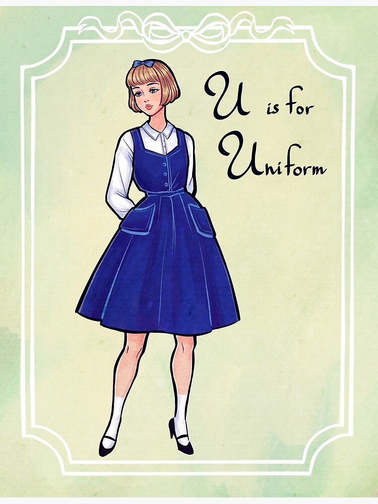 "u is for uniform" Poster by silkanide | Redbubble