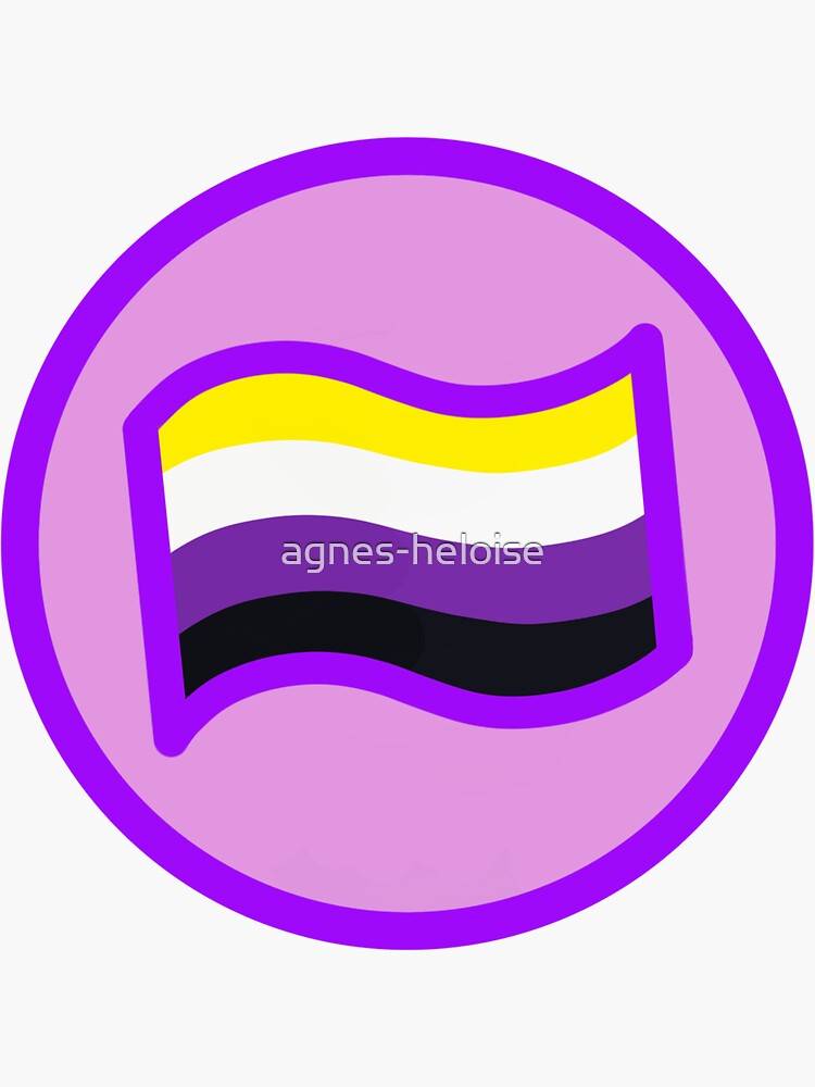 Nonbinary Pride Flag Sticker For Sale By Agnes Heloise Redbubble
