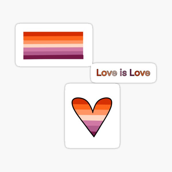 "Lesbian Sticker Pack" Sticker for Sale by LimeStickers | Redbubble
