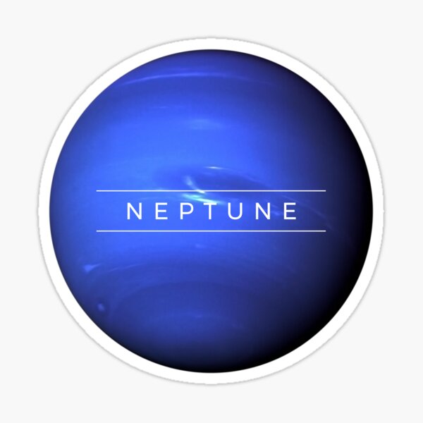 Pegatina «Neptuno - Juego de la serie educativa del sistema solar de ...