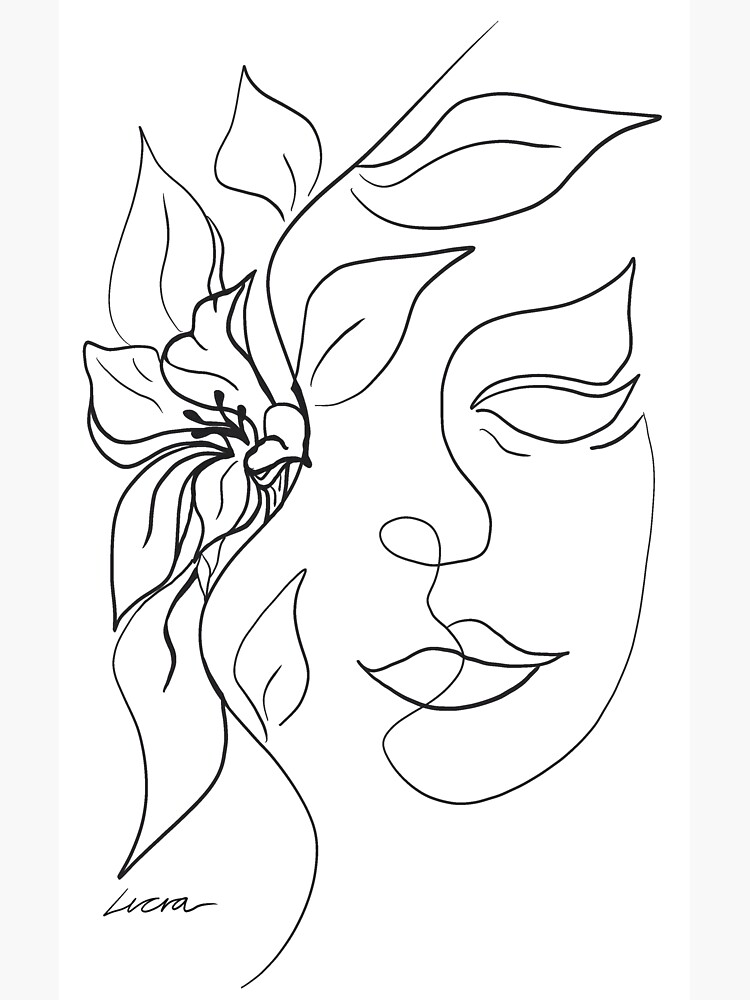 "Ink Mask" Sticker by LuciaGanz | Redbubble