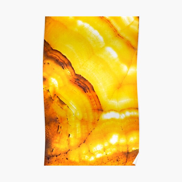 Póster «Detalle arquitectónico de una hoja de piedra de alabastro ...