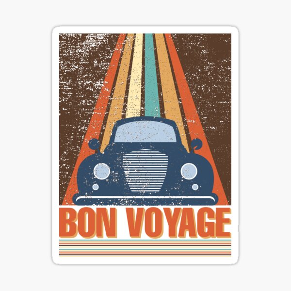 "BON VOYAGE" Sticker for Sale by Riya0108 | Redbubble