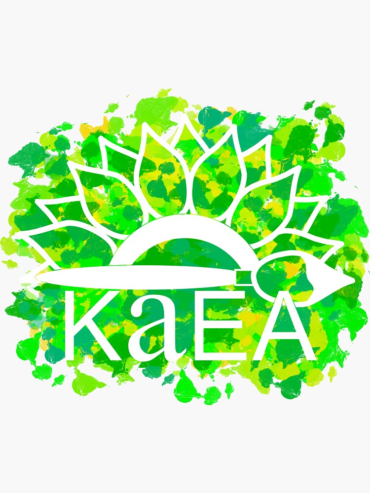 "KAEA Logo Green & Yellow Paint" Sticker for Sale by salesKAEA | Redbubble