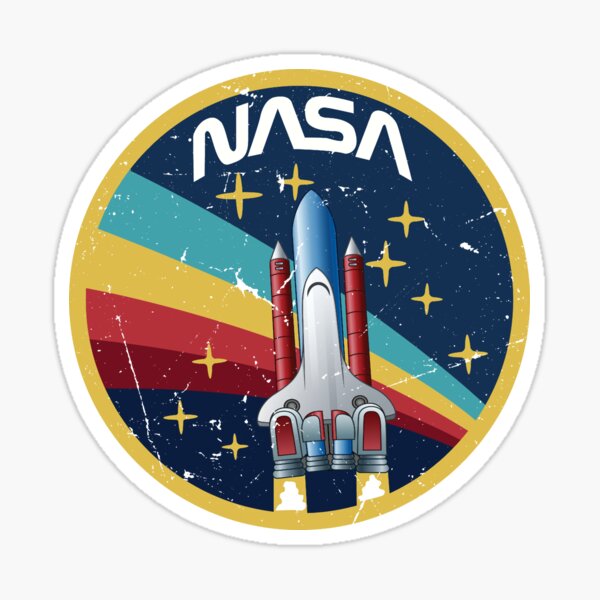 "Nasa Circle Shuttle Space Art Vector Artwork" Sticker for Sale by art ...
