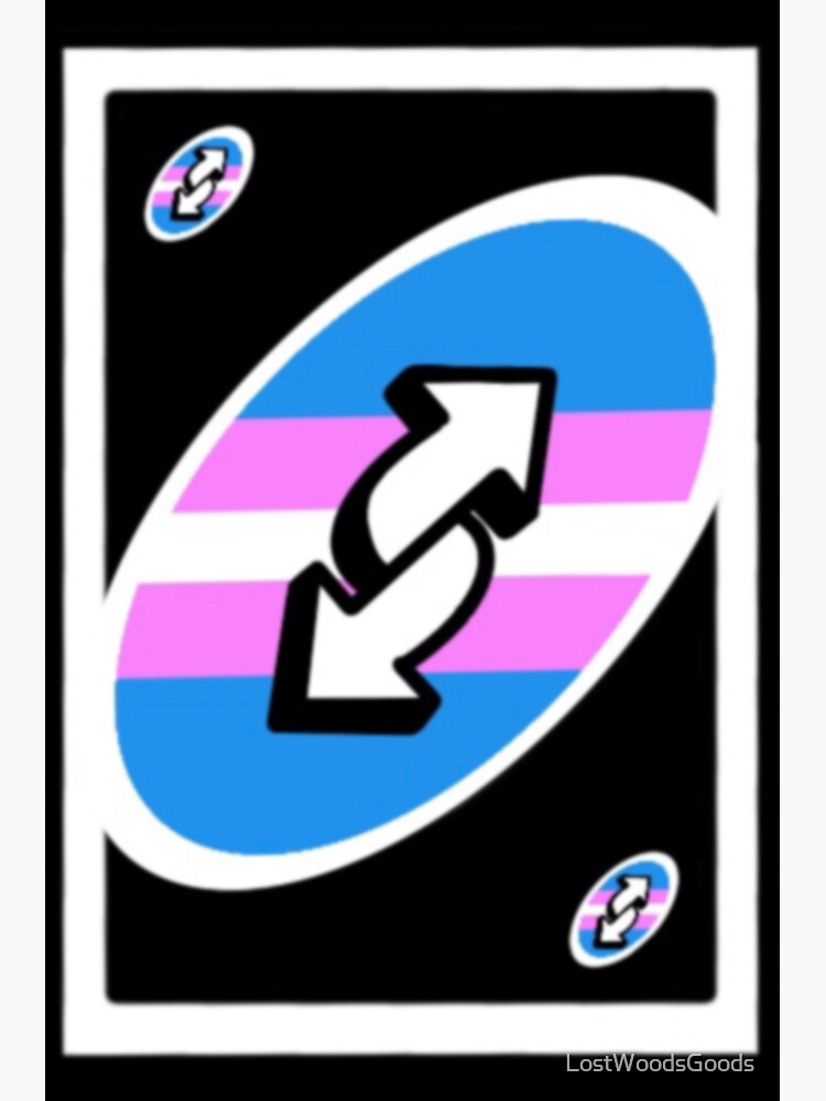 "Trans reverse card" Sticker for Sale by LostWoodsGoods | Redbubble