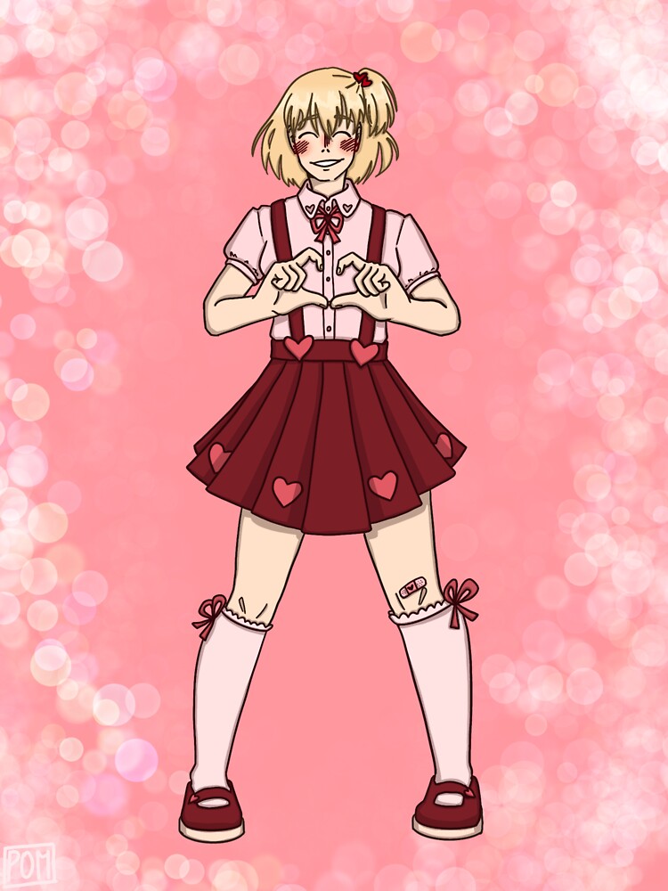Yachi Hitoka Valentines Day Outfit Haikyuu Sticker For Sale By Pompompomminess Redbubble