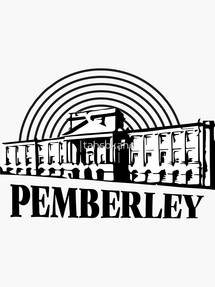 "Pemberley Sticker" Sticker for Sale by tahsokano | Redbubble