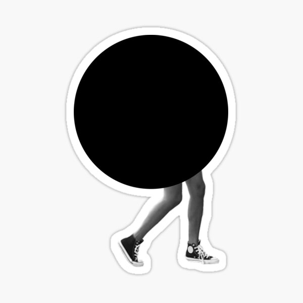 "walking around" Sticker for Sale by luanaregina | Redbubble