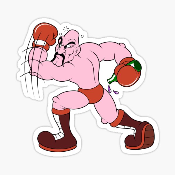 "Russian Boxer Sticker" Sticker for Sale by DannyCortoons | Redbubble