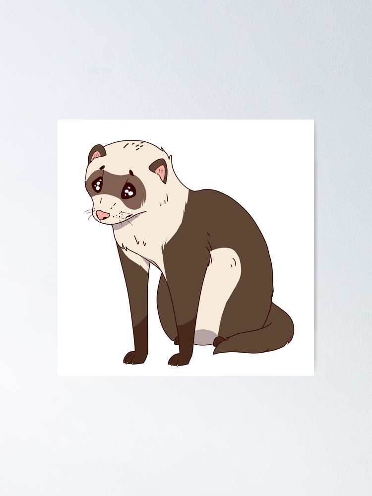 "Sad Ferret" Poster by FoxinuhhBox | Redbubble