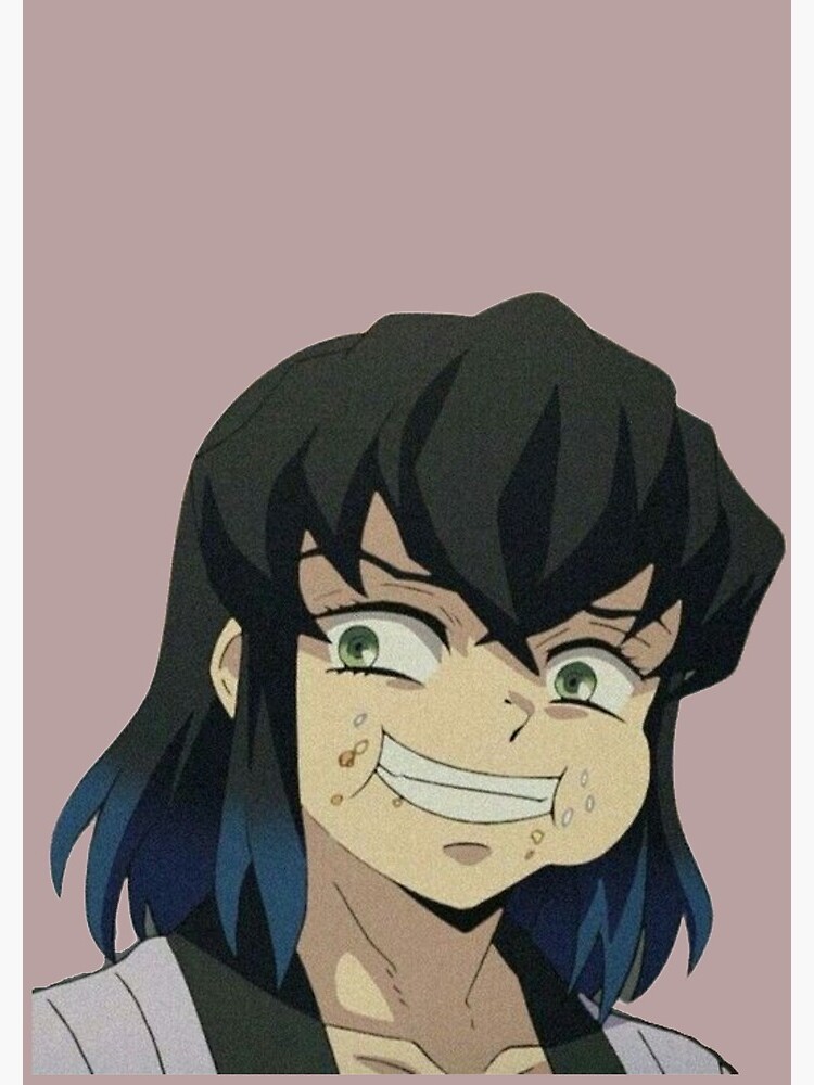 "Inosuke smiling demon slayer" Spiral Notebook by freya-deco | Redbubble