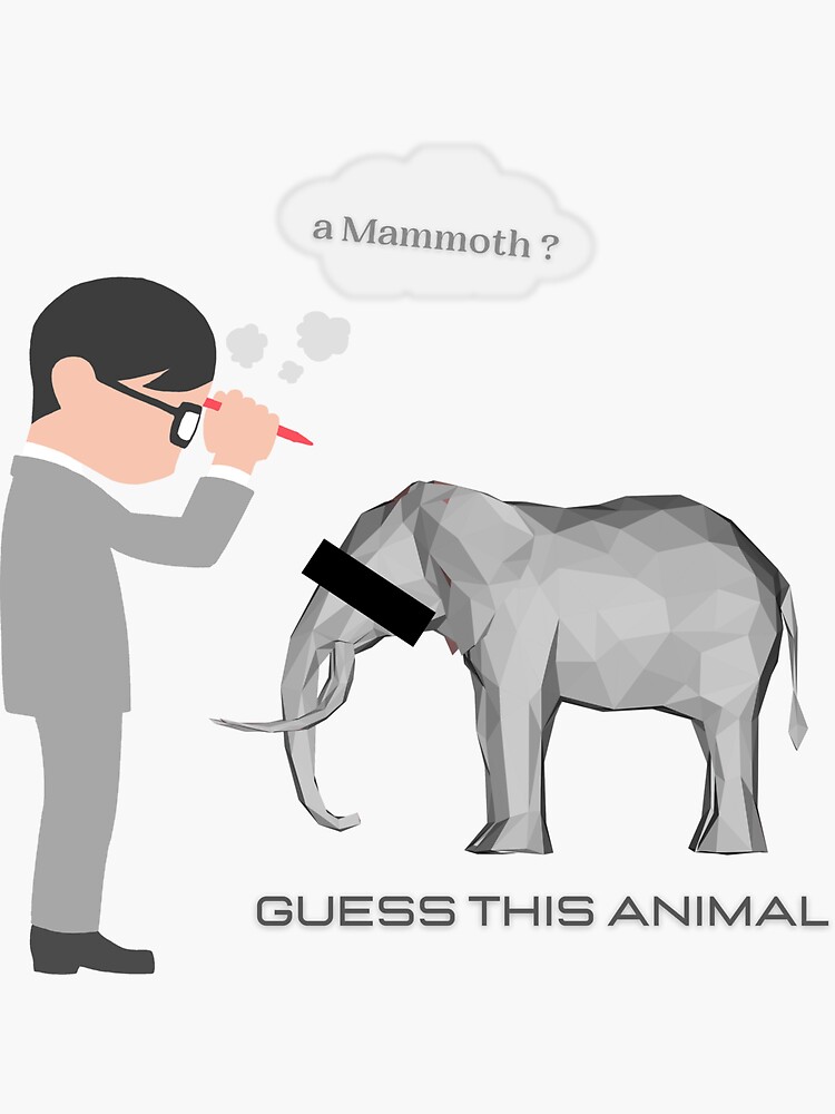 "Guess the animal - meme" Sticker for Sale by blitoh | Redbubble