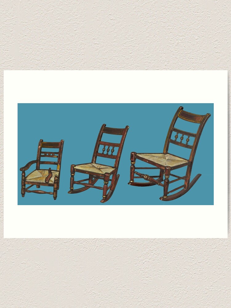 "Goldilocks Three Rocking Chair Illustration" Art Print by Ethereal ...