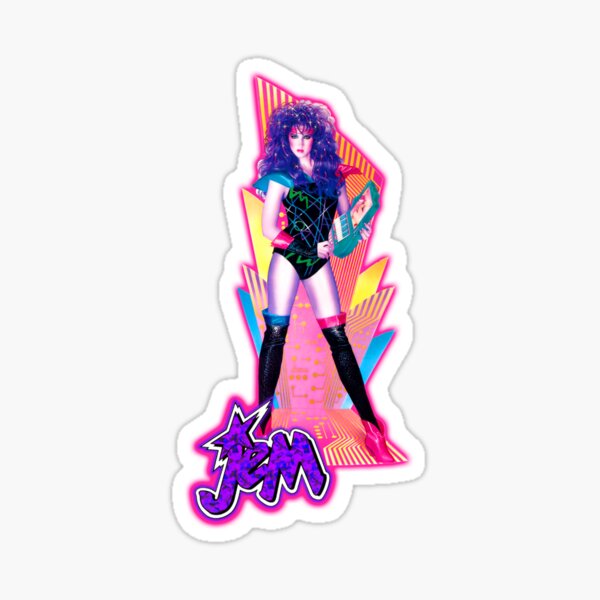 "Jem Vintage Synergy (Lime)" Sticker for Sale by Nickphillips | Redbubble