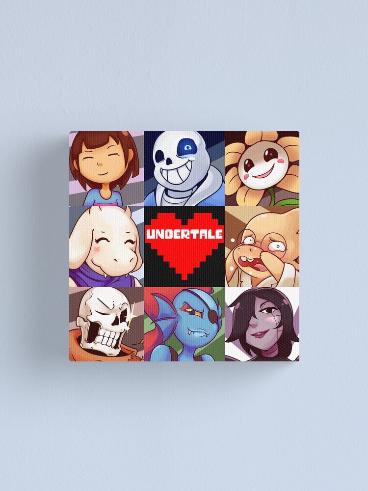 "Undertale" Canvas Print for Sale by stosmenes | Redbubble