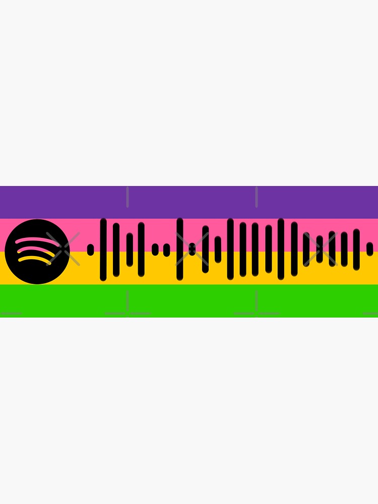 "girls by girl in red Spotify code WLW" Sticker for Sale by ...