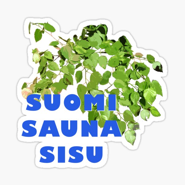 "Suomi Sauna SISU" Sticker for Sale by norshorecustom | Redbubble