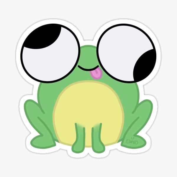 "Derpy Frog" Sticker by artsyyluna | Redbubble