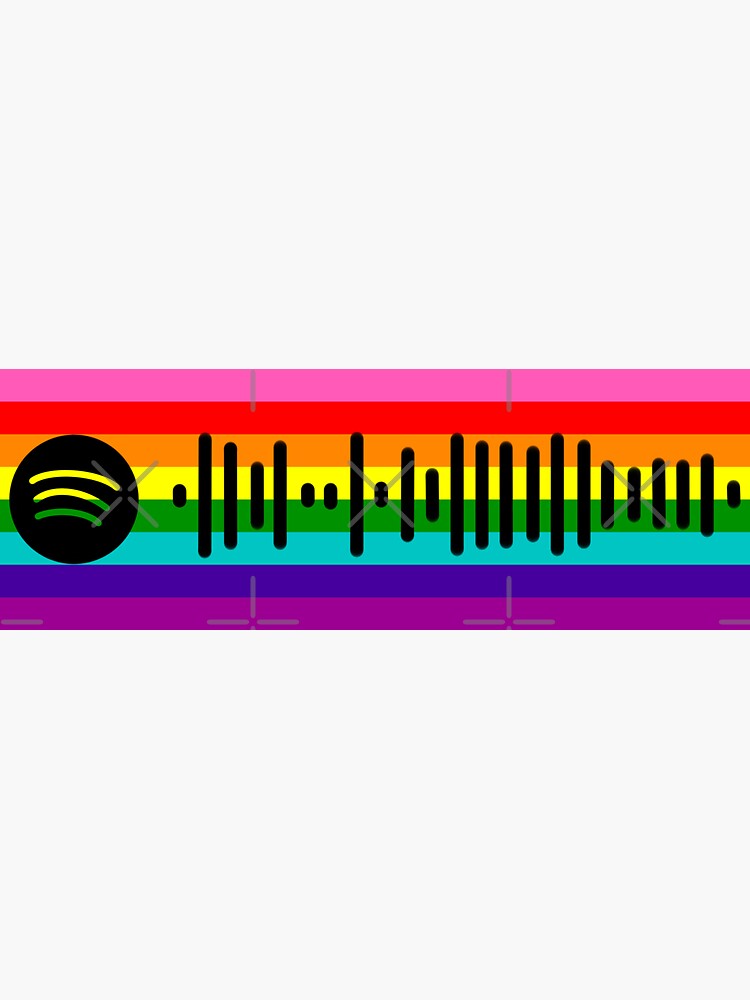 "Girls by girl in red Spotify Code rainbow" Sticker by keatonposada ...