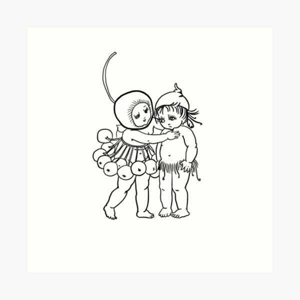 Snugglepot And Cuddlepie Art Prints | Redbubble