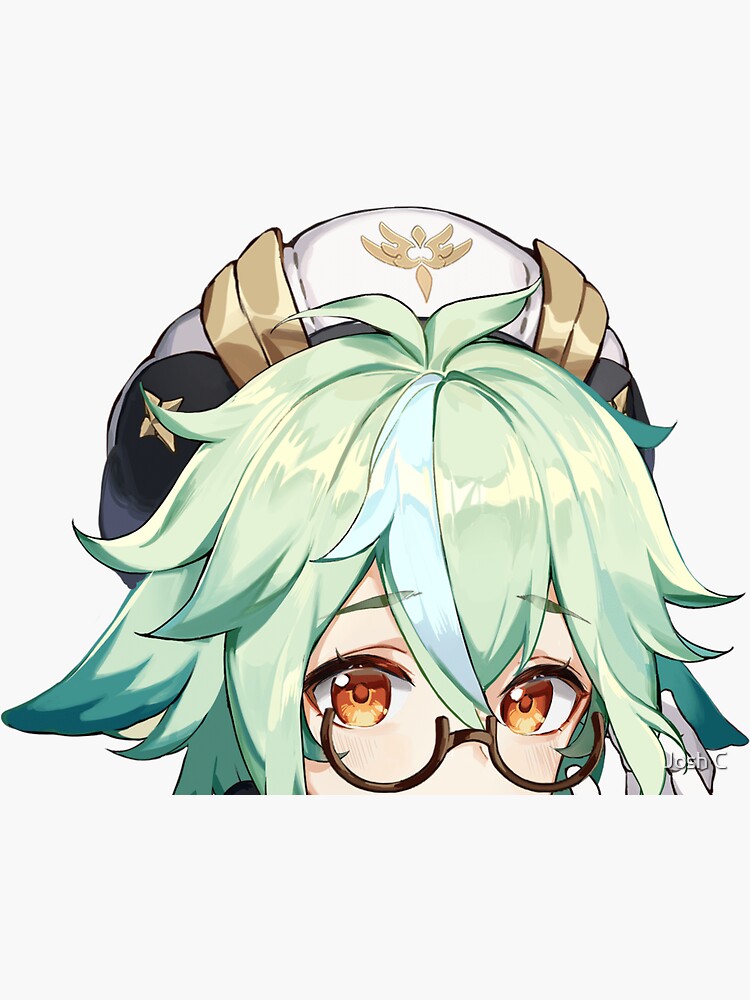 "Genshin impact / Sucrose / Peeker / Peeking / Genshin impact Sticker ...