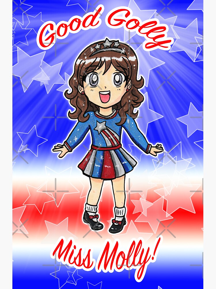 "Good Golly Miss Molly" Sticker for Sale by Magical-Mama | Redbubble