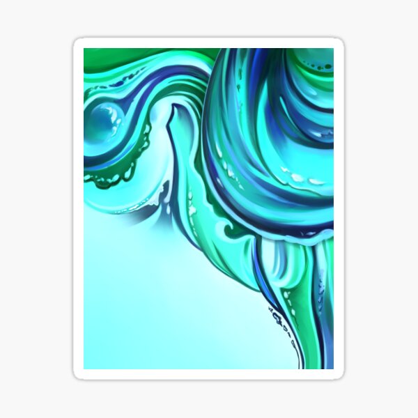 "Cool Blue Nautical Abstract" Sticker for Sale by iKiska | Redbubble