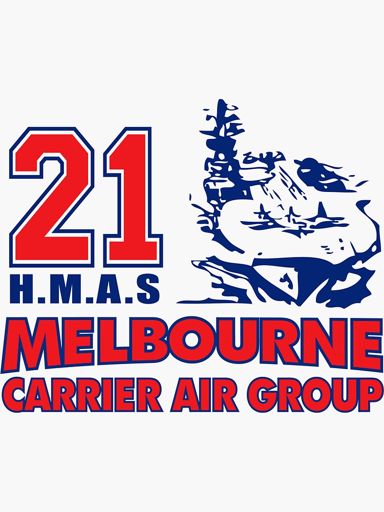 "HMAS Melbourne Carrier Air Group" Sticker for Sale by RANBirdies ...
