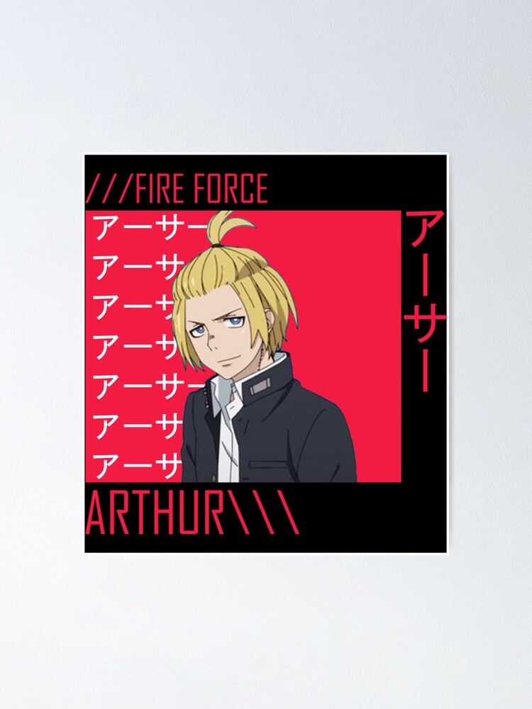 "Arthur character Fire manga Force classic" Poster by CatlinThomas ...