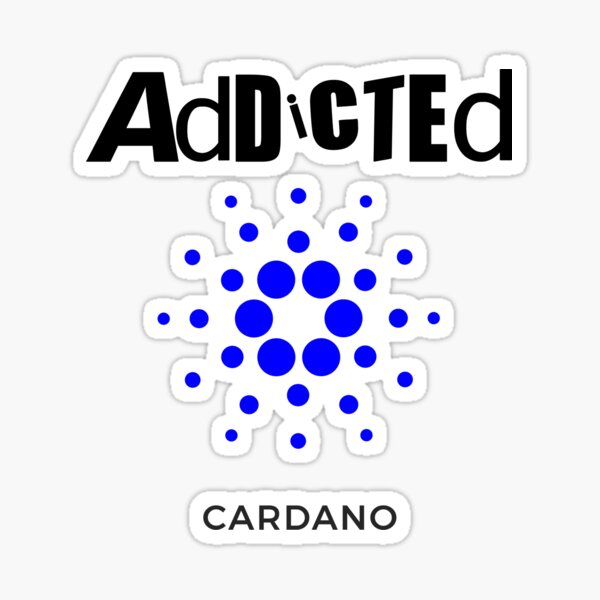 "Cardano Cryptocurrency " Sticker for Sale by BitcoinBros | Redbubble