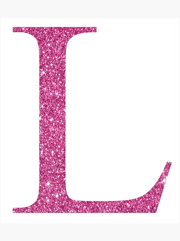 "Pink Glitter L Design" Sticker for Sale by DanielNicolle | Redbubble