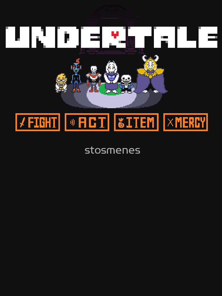 "Undertale" T-shirt for Sale by stosmenes | Redbubble | undertale t ...