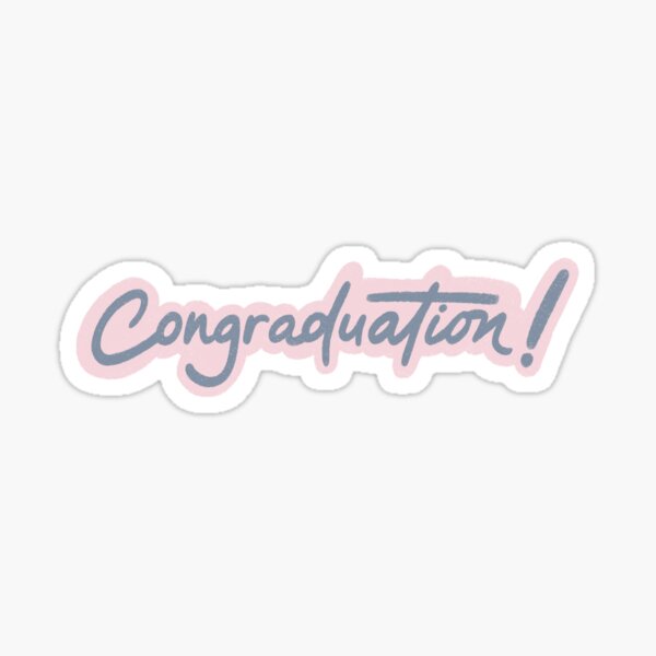 "Congraduation congratulations graduation " Sticker for Sale by ...