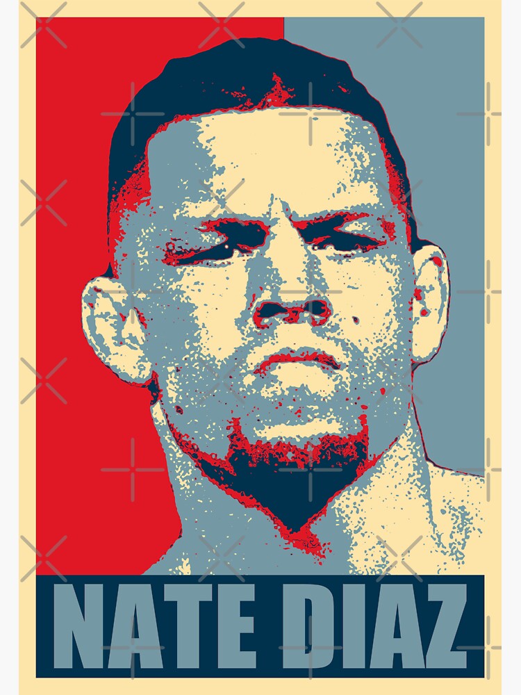 "Nate Diaz Hope" Sticker for Sale by Robertcrossley | Redbubble